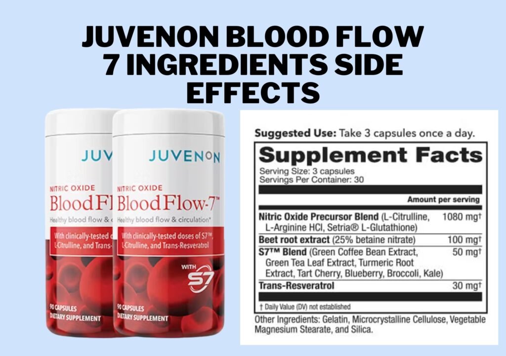 Juvenon Blood Flow 7 Ingredients + Side Effects, Dosage (Stop)